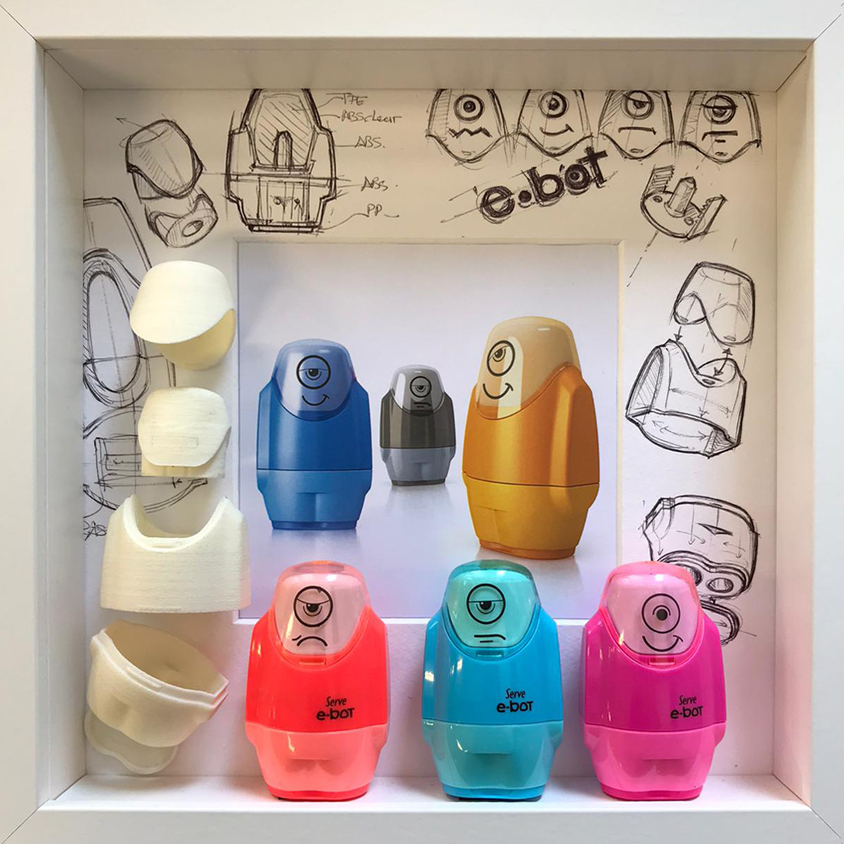 New Product Development > E-Bot Eraser Sharpener | Arman Design